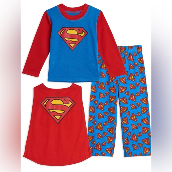 DC Comics | Pajamas | Dc Comics Justice League Superman Pajama 3 Piece ...